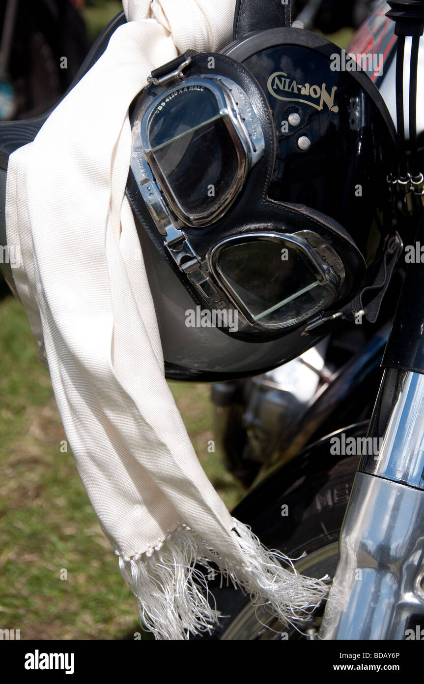Motorcycle crash helmet goggles hi-res stock photography and images - Alamy