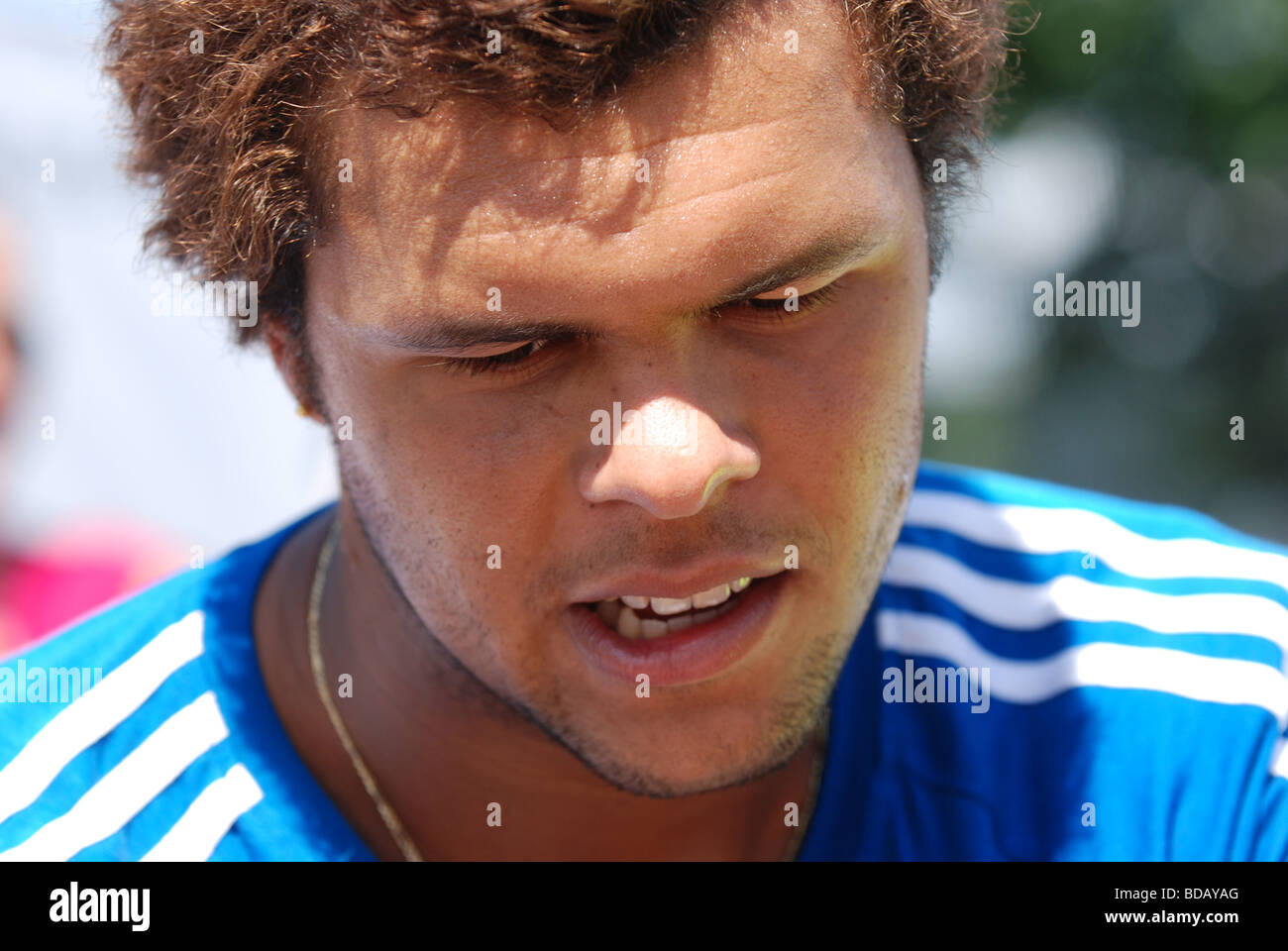 Jo Wilfried Tsonga (FRA ) proffesional tennis player Stock Photo - Alamy
