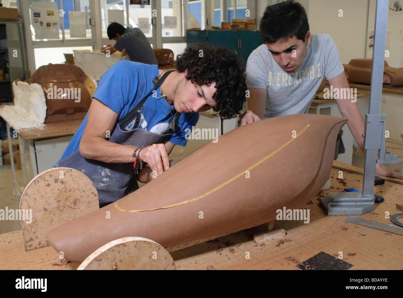 Students in the Vehicle Design class in the department of Industrial ...