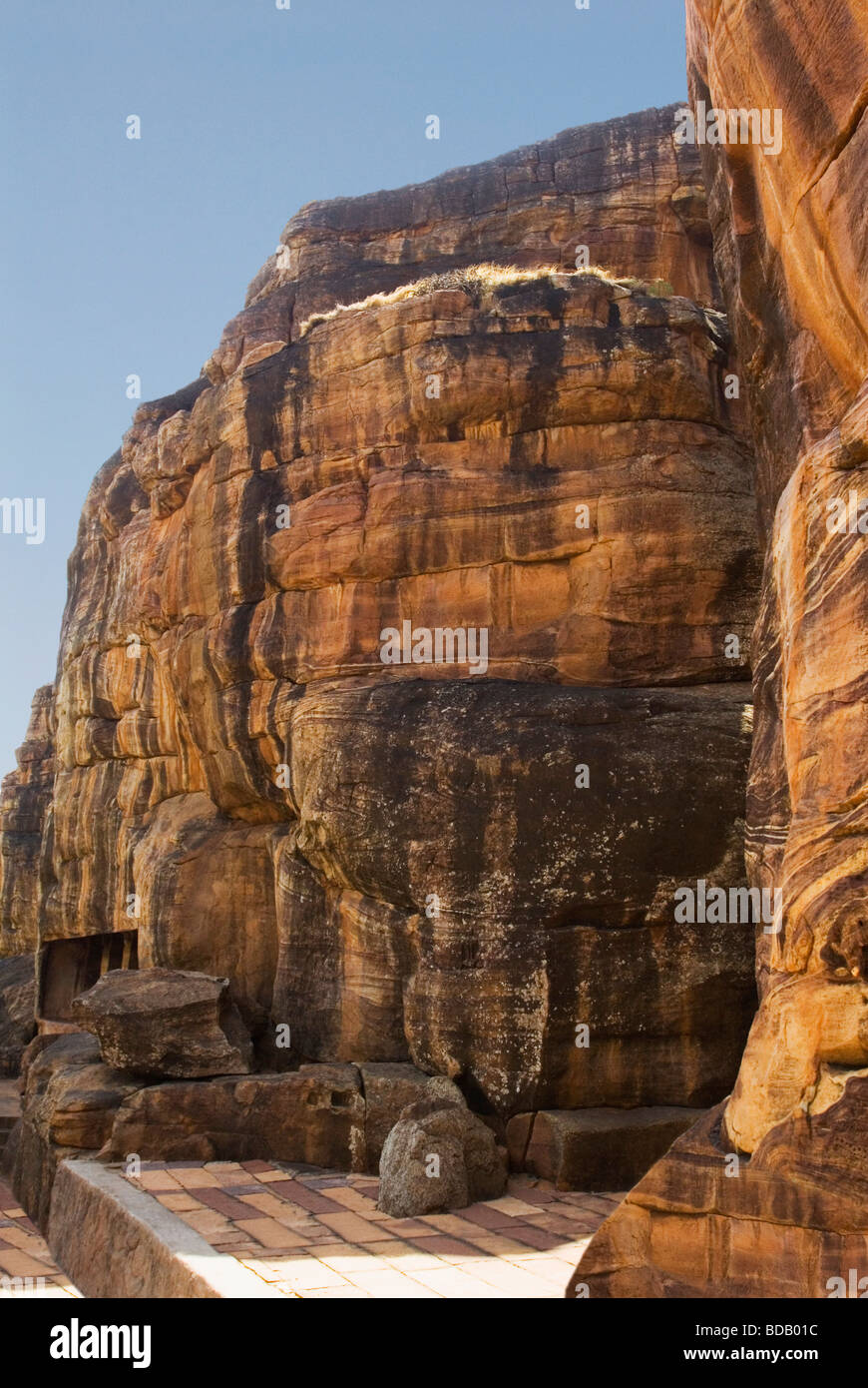 Ruins of a fort, Badami, Karnataka, India Stock Photo - Alamy