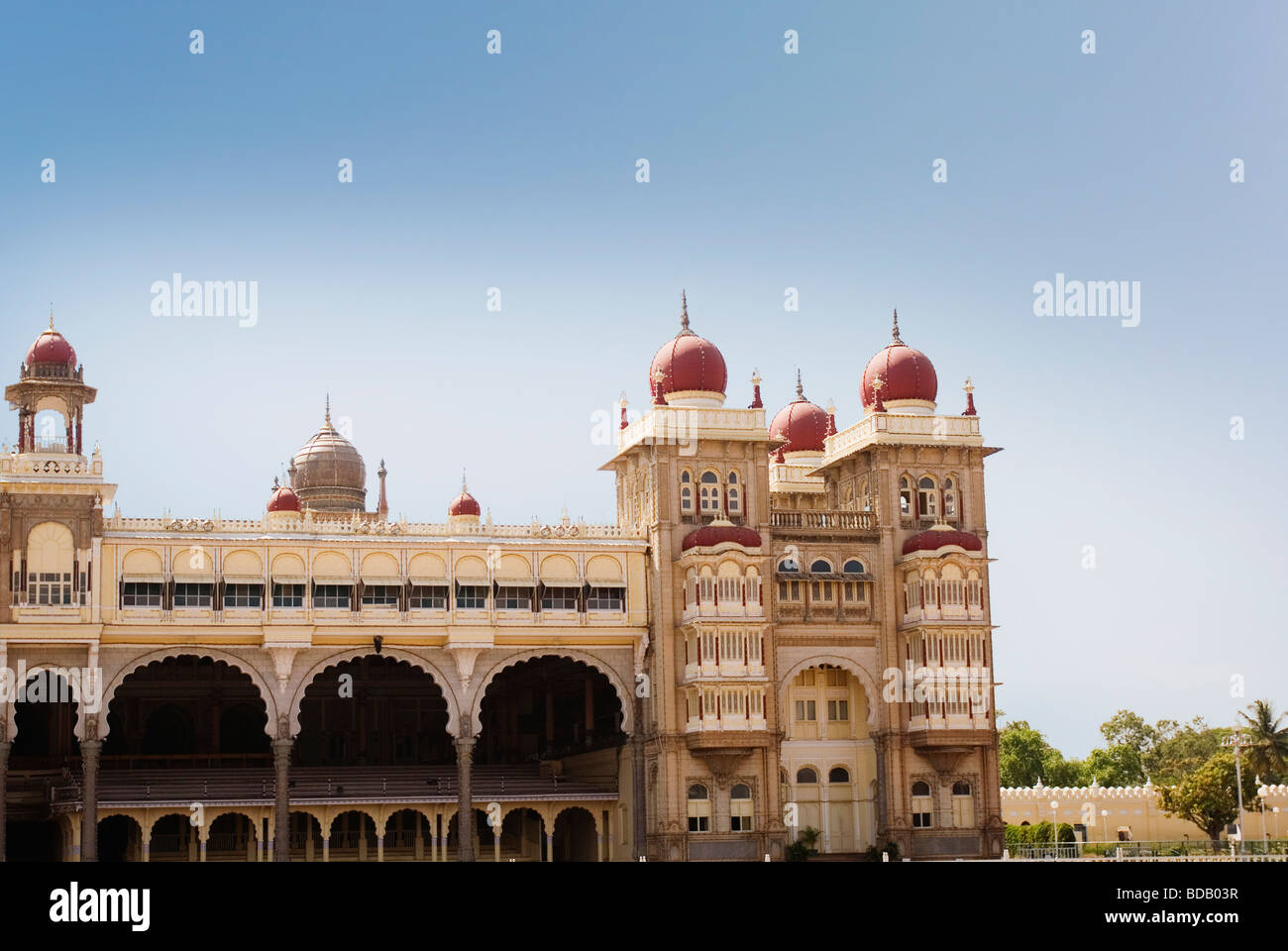 Facade of a palace, Mysore Palace, Mysore, Karnataka, India Stock Photo ...