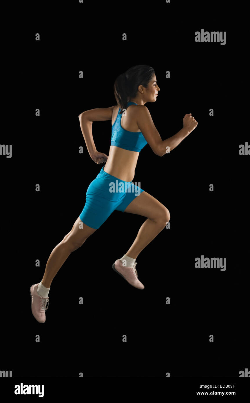 Person ponytail profile studio hi-res stock photography and images - Alamy