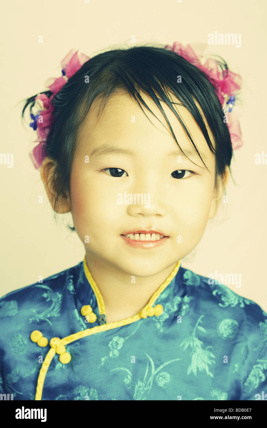 Portrait of a girl in traditional clothing Stock Photo - Alamy