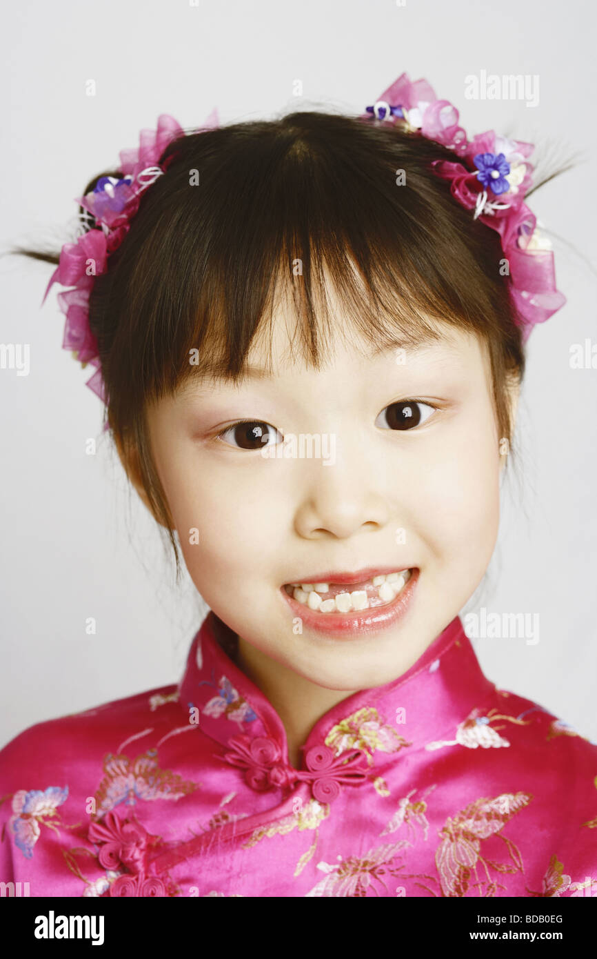 Portrait of a girl in traditional clothing Stock Photo - Alamy