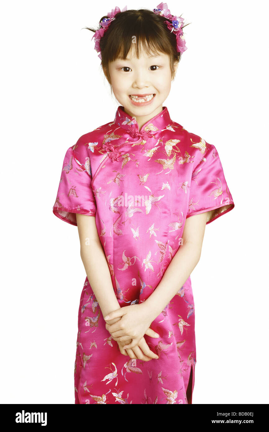 Portrait of a girl in traditional clothing Stock Photo - Alamy