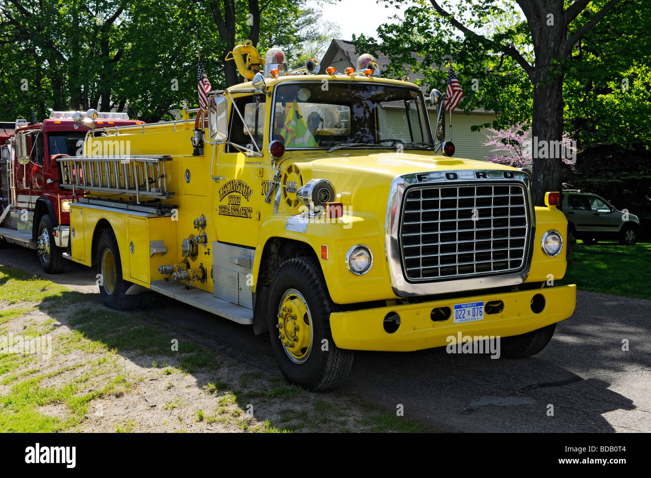 yellow firetruck fire truck engine emergency vehicle firefighter ...