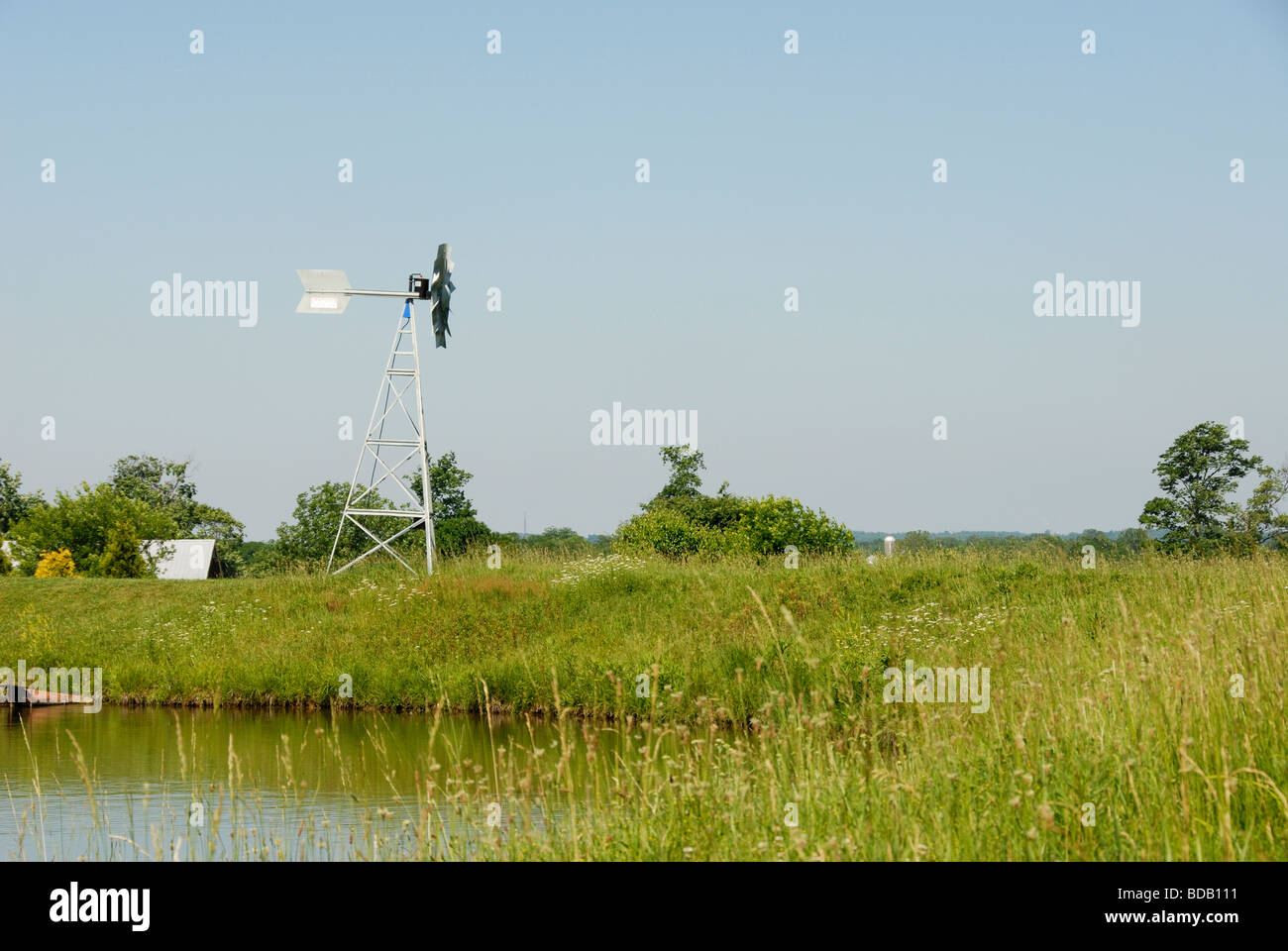 Windmill at Dawes Arboretum in Newark Ohio Stock Photo - Alamy
