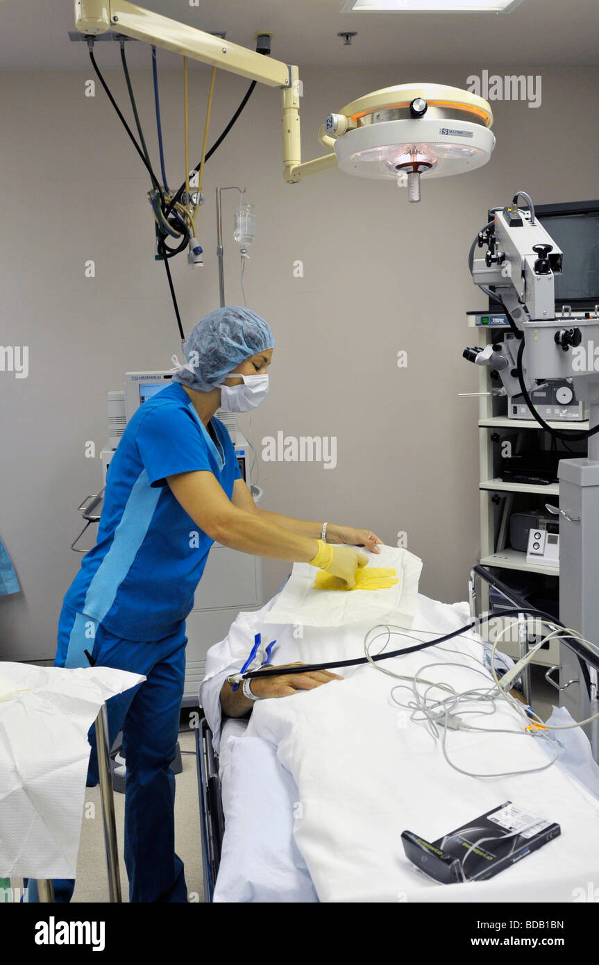 Preparation for Vision correction Cataract eye operation with a ...