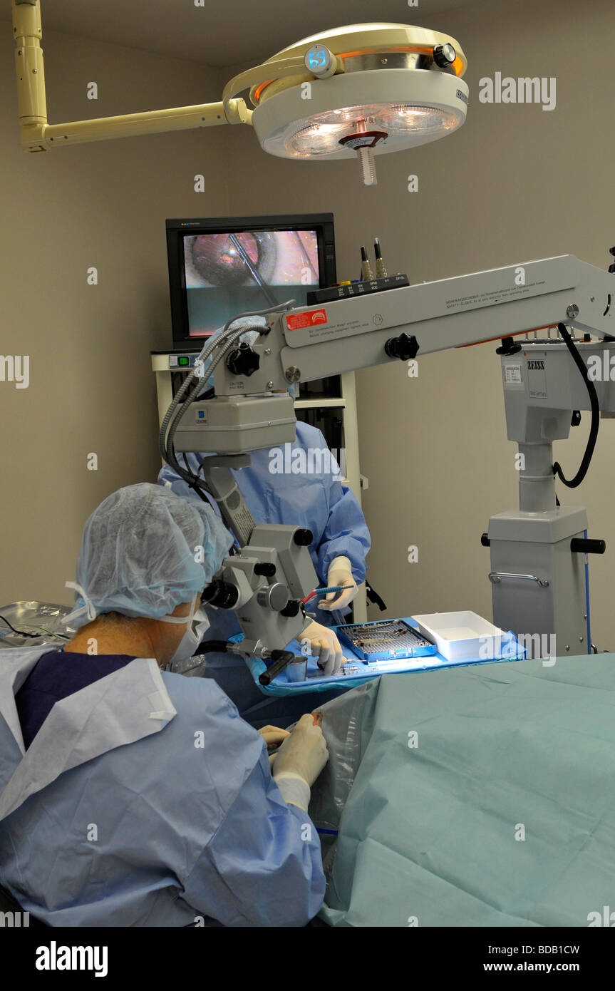 Preparation for Vision correction Cataract eye operation with a ...