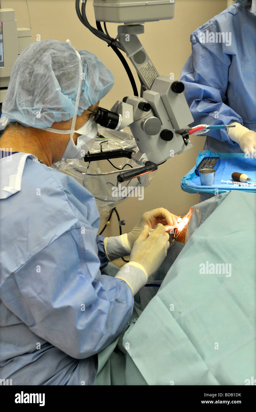 Preparation for Vision correction Cataract eye operation with a ...
