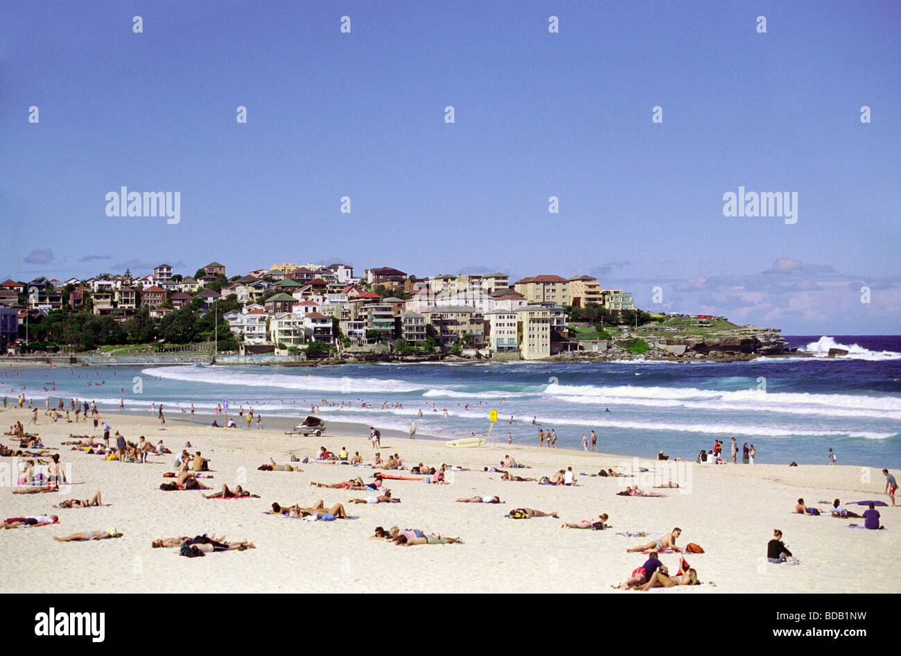Bondi beach beach scene, Australia Stock Photo - Alamy