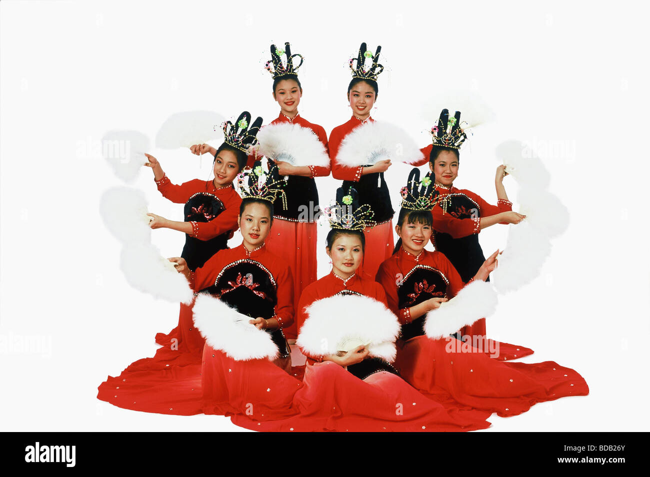 Portrait of female performers performing folk dance Stock Photo - Alamy