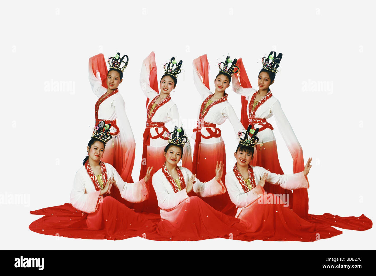 Portrait of female performers performing folk dance Stock Photo - Alamy