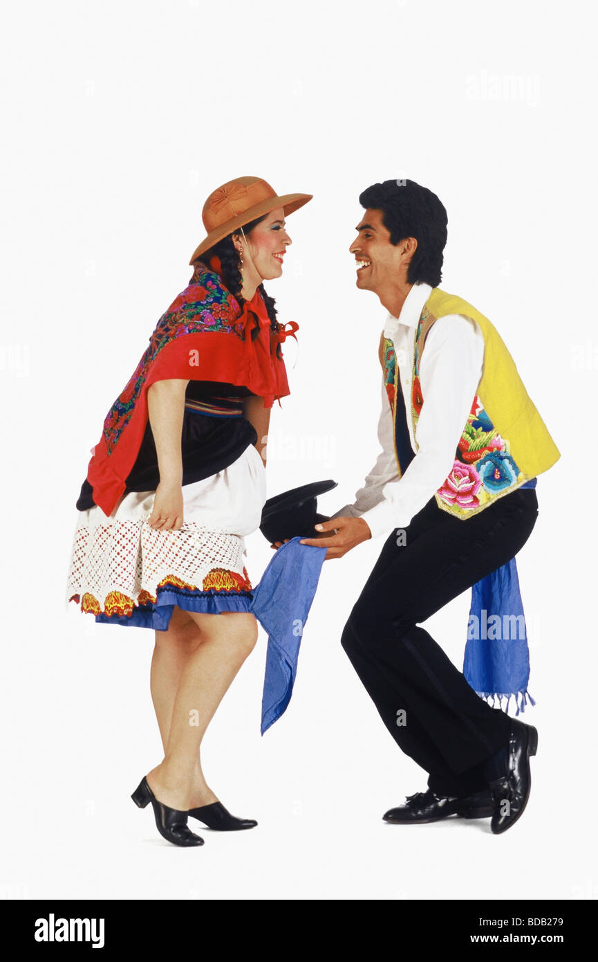 Side profile of a young couple dancing Stock Photo - Alamy