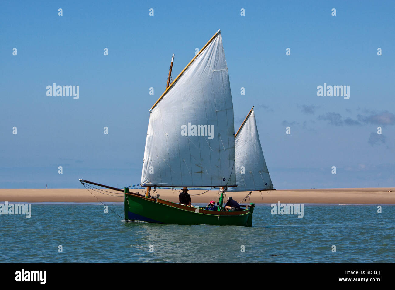 Seagull boat near from Cordouan Stock Photo - Alamy