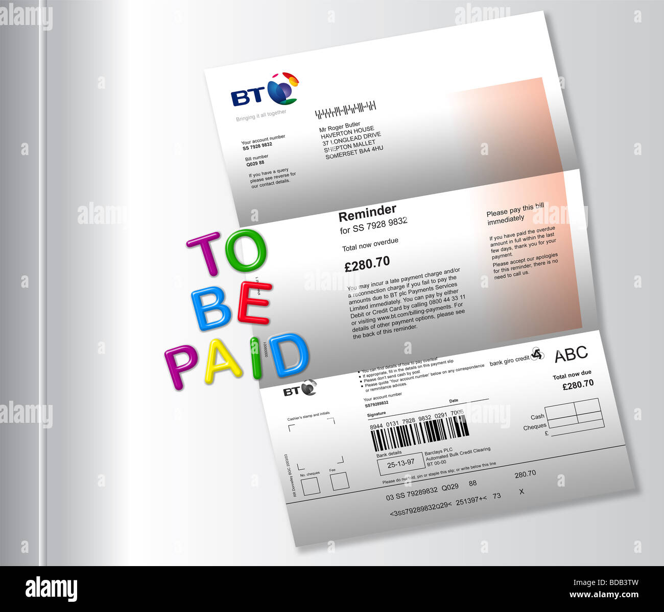 Bt bill hi-res stock photography and images - Alamy