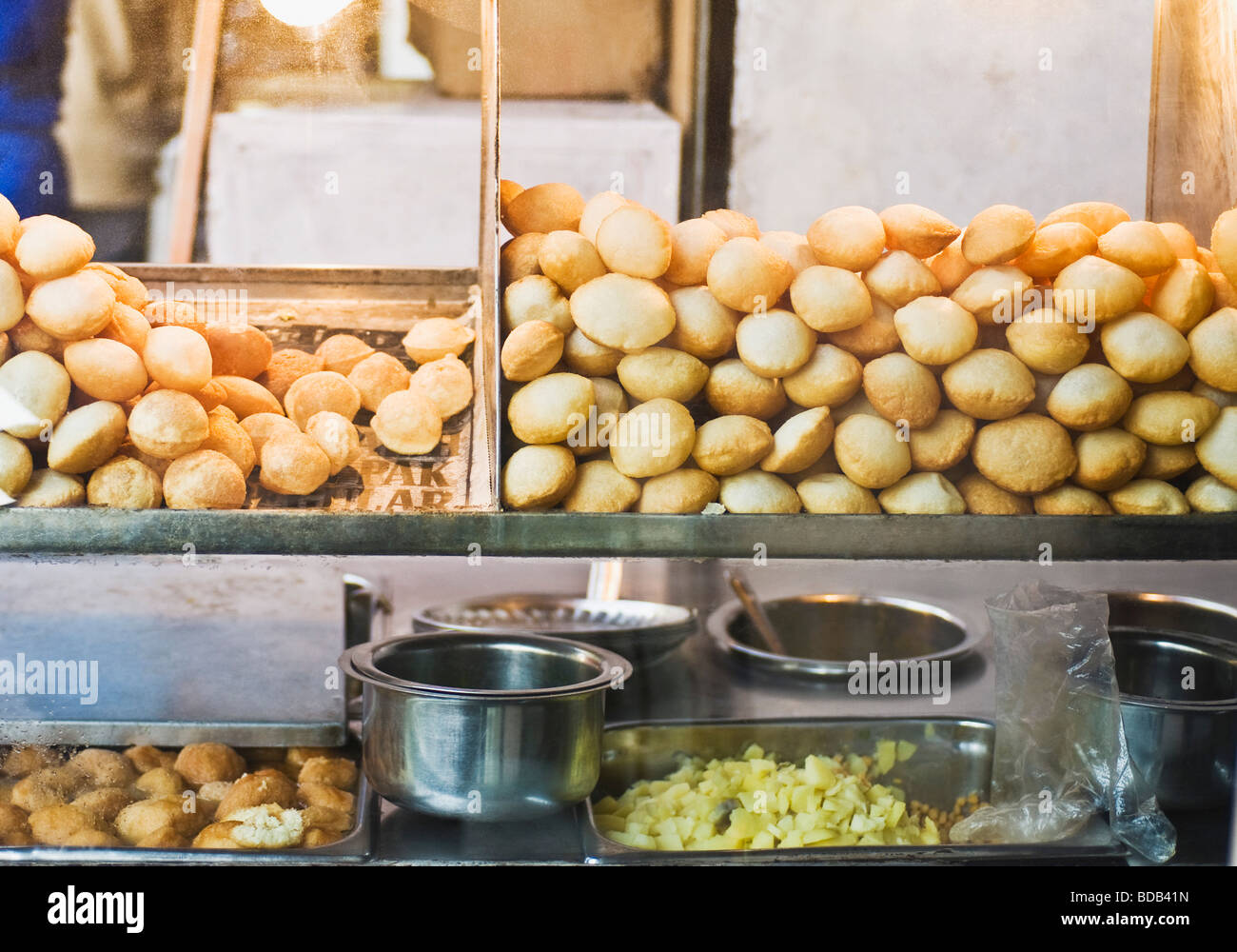 Food stall in a street market Stock Photo - Alamy