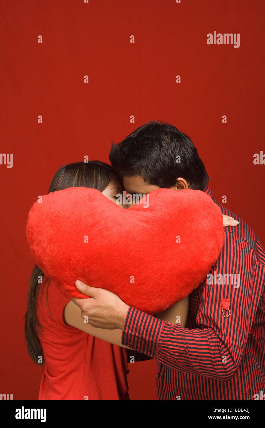 Close-up of a couple romancing Stock Photo - Alamy