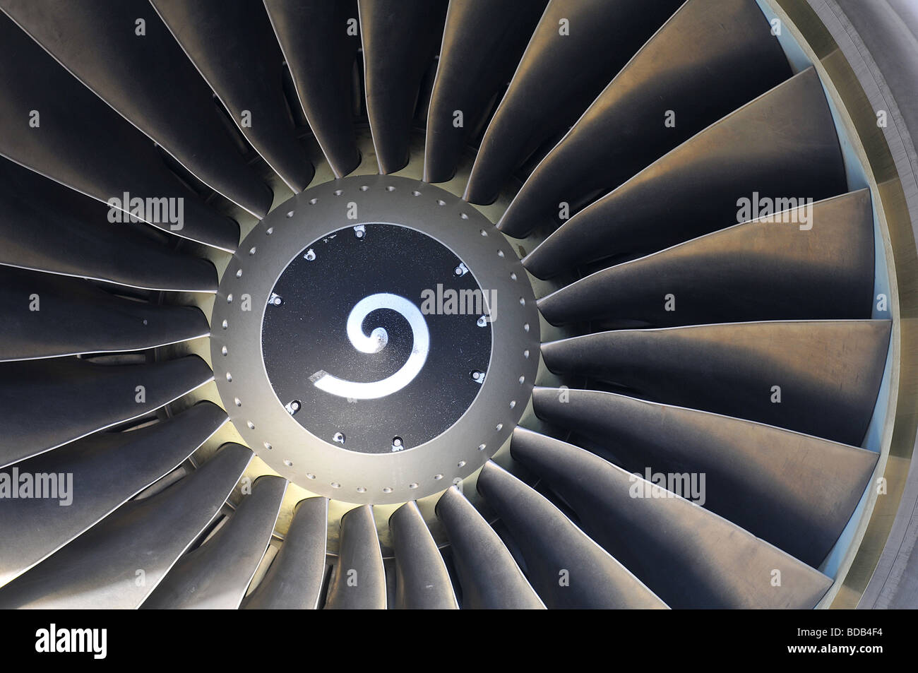 Jet engine detail of commercial airliner Stock Photo - Alamy