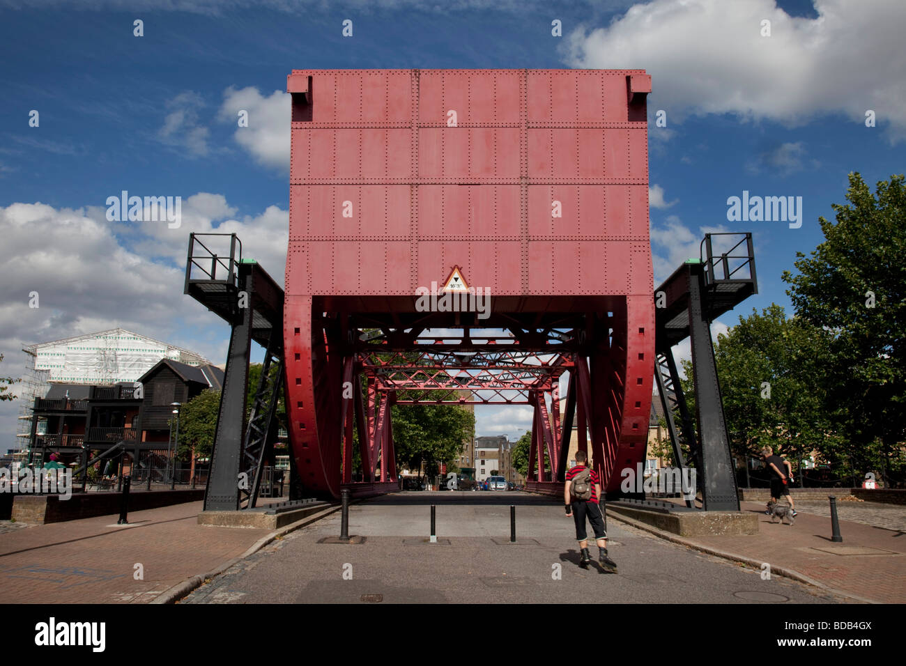 Swing Bridge designed by Marc Isambard Brunel in Rotherhithe, South ...