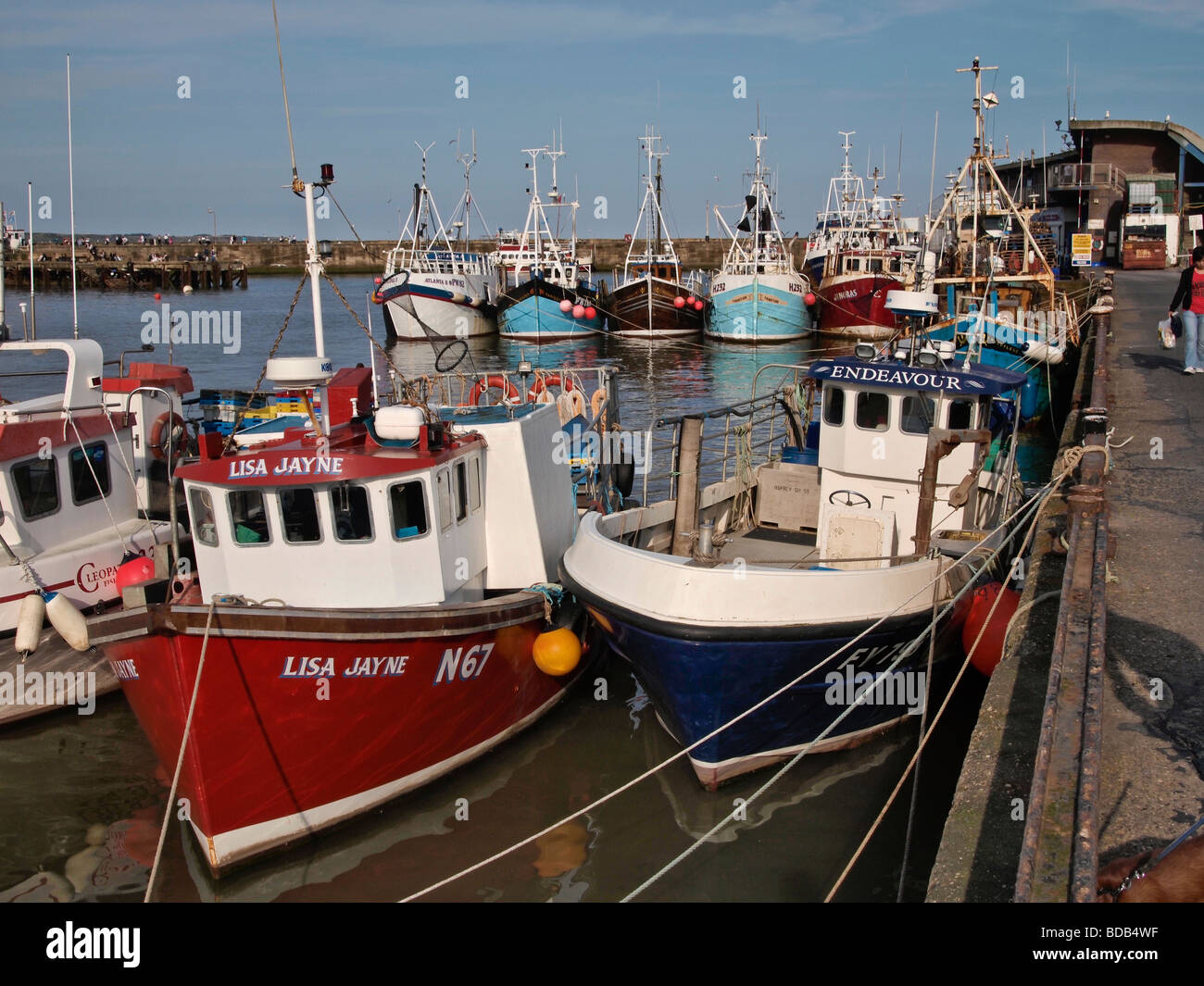 Fishing boats in Bridlington Harbour East Yorkshire UK Stock Photo - Alamy