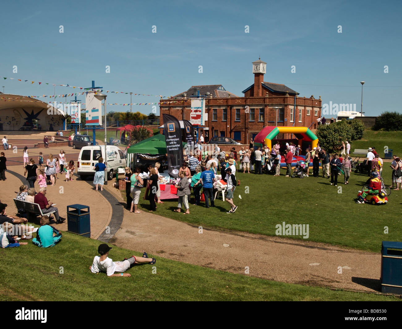 Valley gardens Withernsea East Yorkshire at Carnival time Stock Photo ...