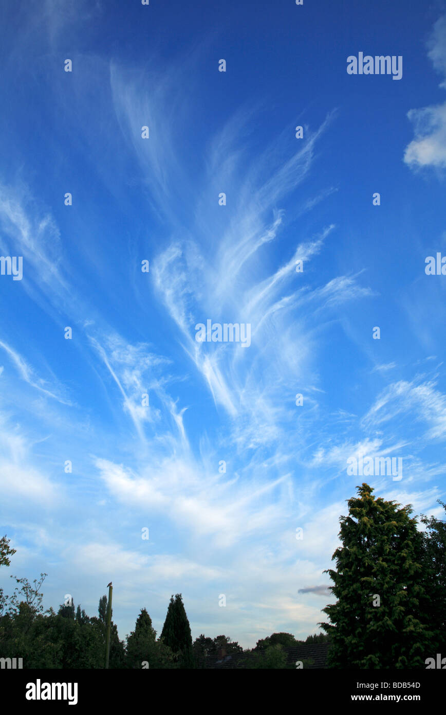 Cirrus clouds formation natural blue hi-res stock photography and ...