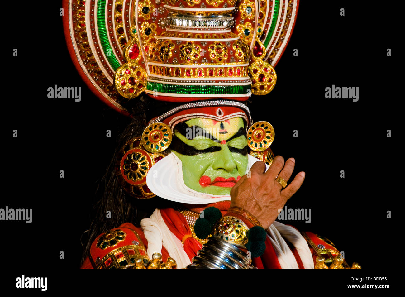Kathakali dancer - highly stylised classical Indian dance drama, Kerala ...