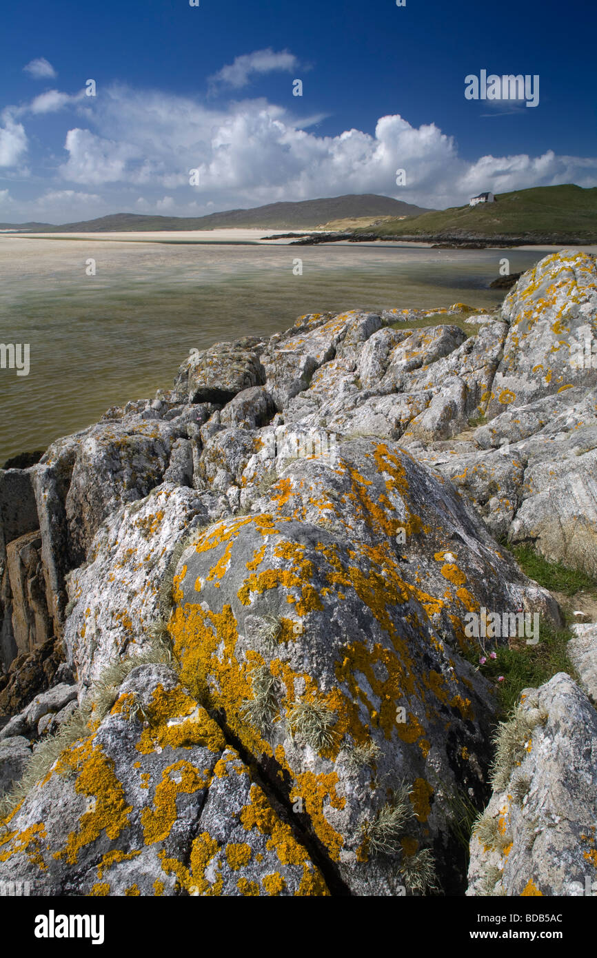 Taransay from Luskentyre beach, Isle of Harris, Western Isles, Scotland ...
