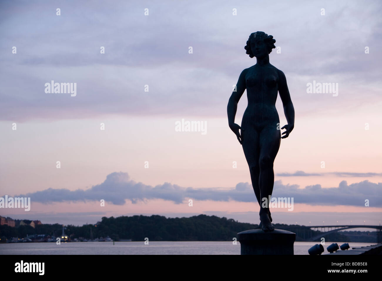 Statue, Stockholm City Hall, Sweden Stock Photo - Alamy