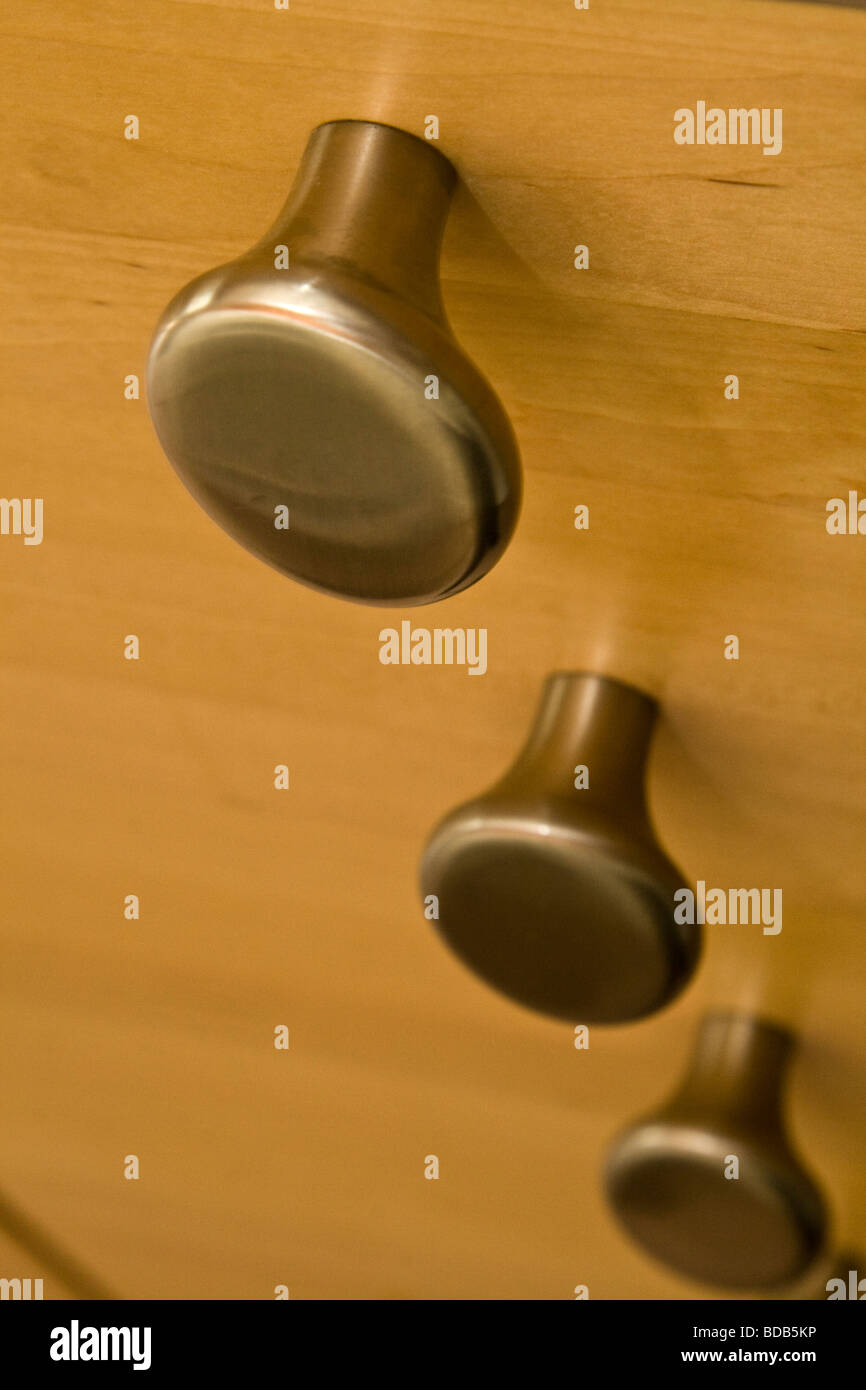 chest of draws with silver handles Stock Photo - Alamy