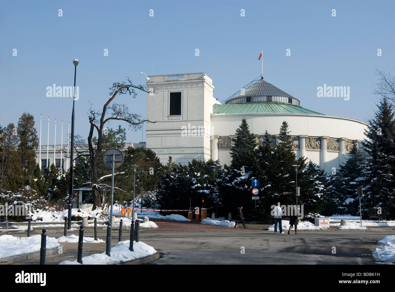 The Sejm building in Warsaw, Poland Stock Photo - Alamy