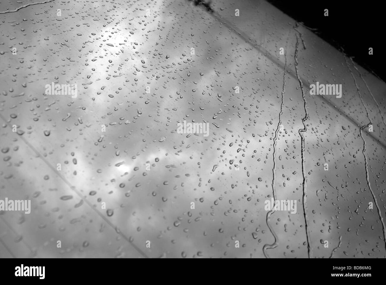 Rain storm clouds on Black and White Stock Photos & Images - Alamy