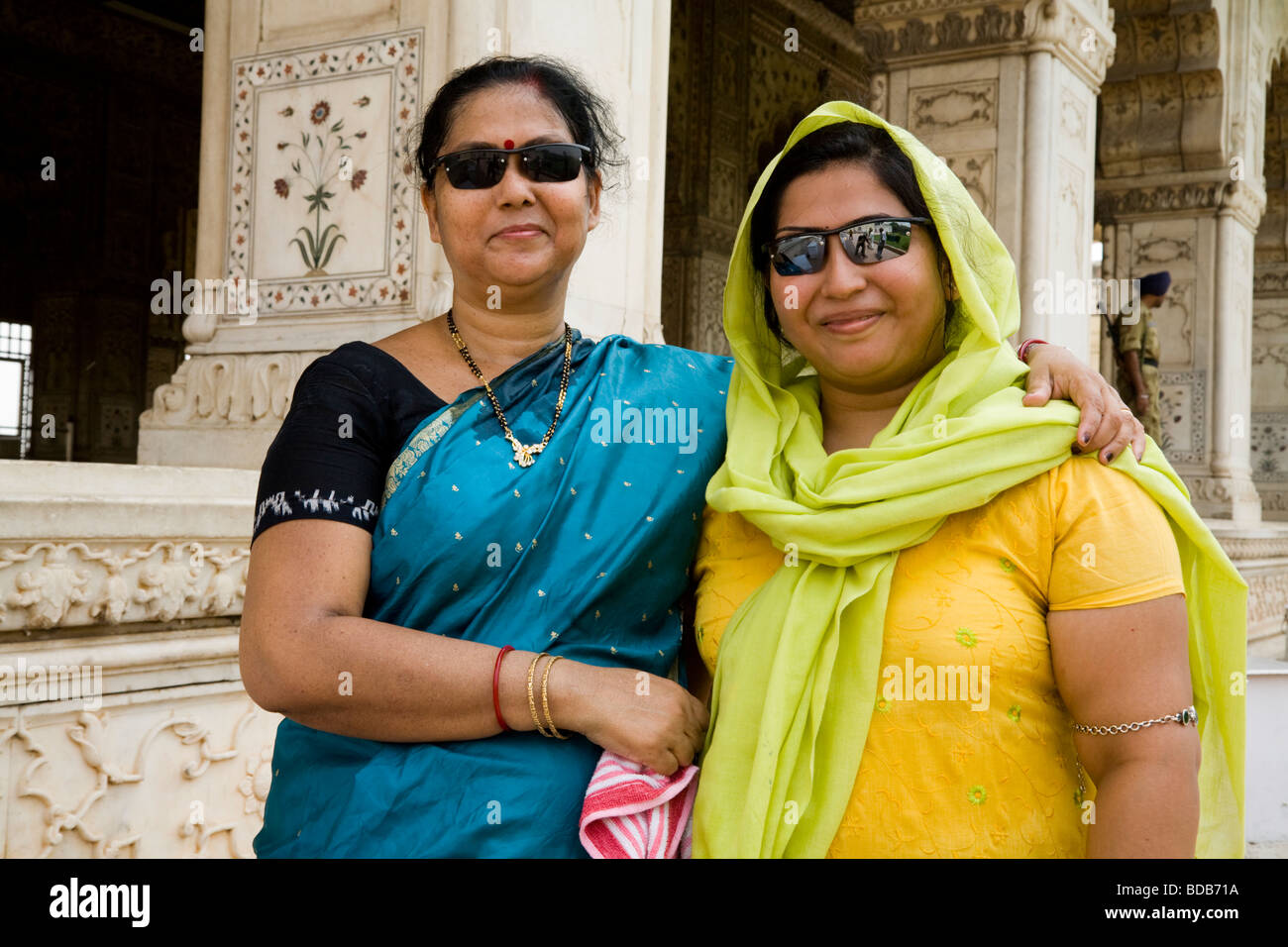 Indian women tourist visitors to the Red Fort in Delhi. India Stock ...