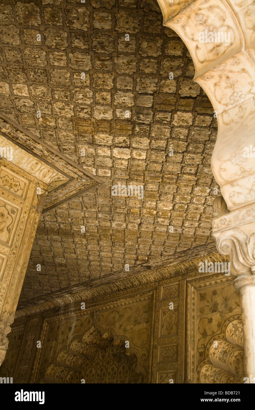 Ceiling of Diwan I Khas – or the Hall of Private Audience – inside the ...