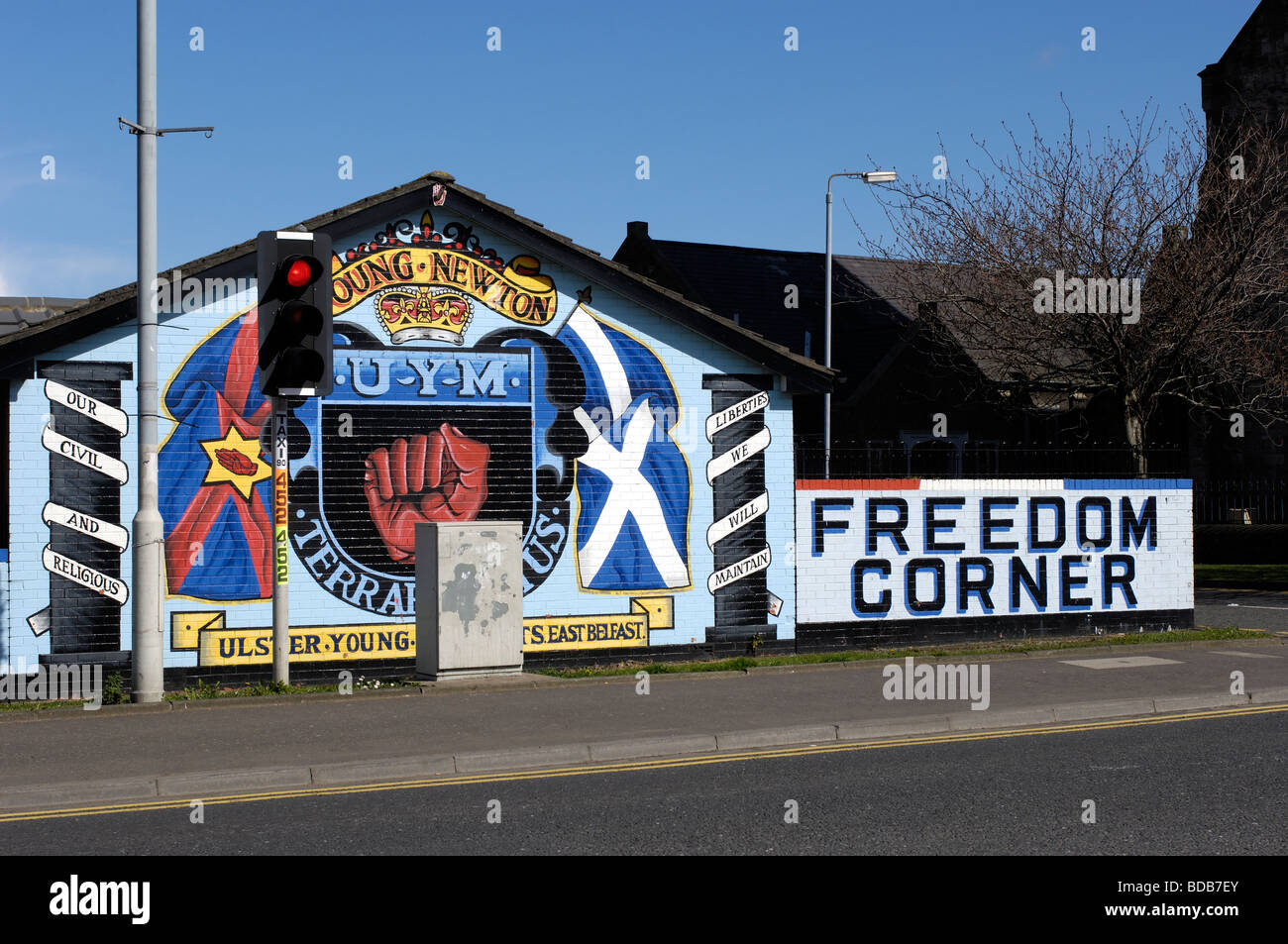 Loyalist Murals, Newtownards Road, East Belfast, Belfast, Northern ...