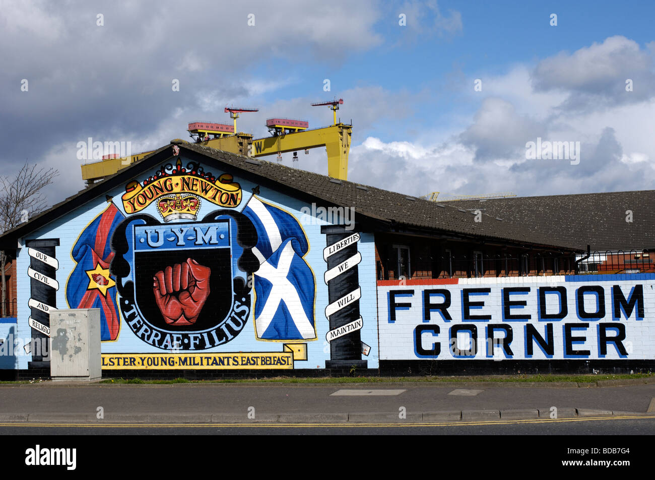 Loyalist Murals, Newtownards Road, East Belfast, Belfast, Northern ...