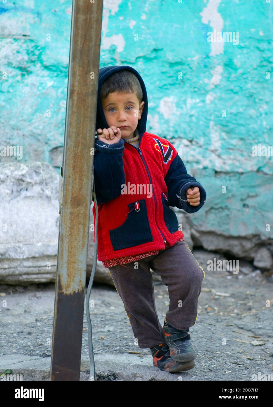 portrait of turkish child in Ankara street Stock Photo - Alamy