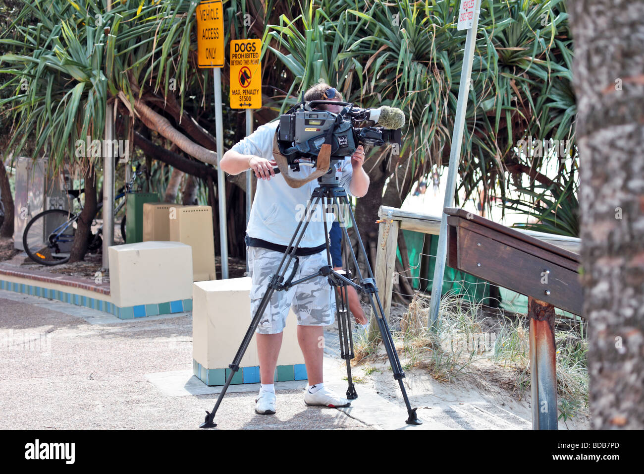 Cameraman filming news tv hi-res stock photography and images - Alamy