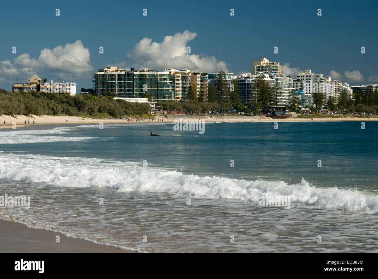 Ocean beach at Mooloolaba , Sunshine Coast , Queensland , Australia ...