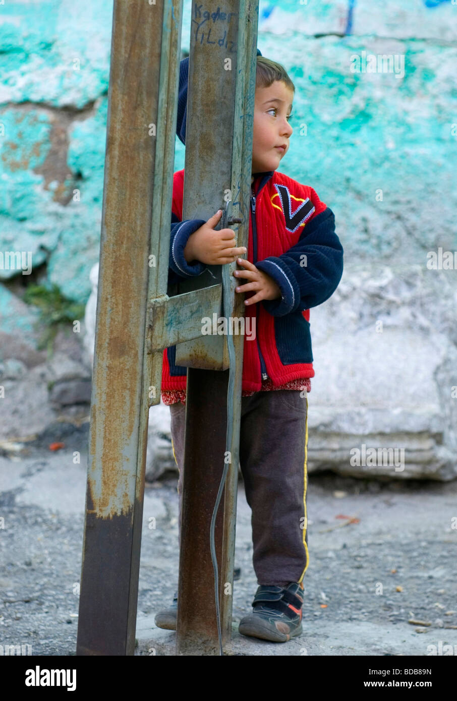 portrait of turkish child in Ankara street Stock Photo - Alamy