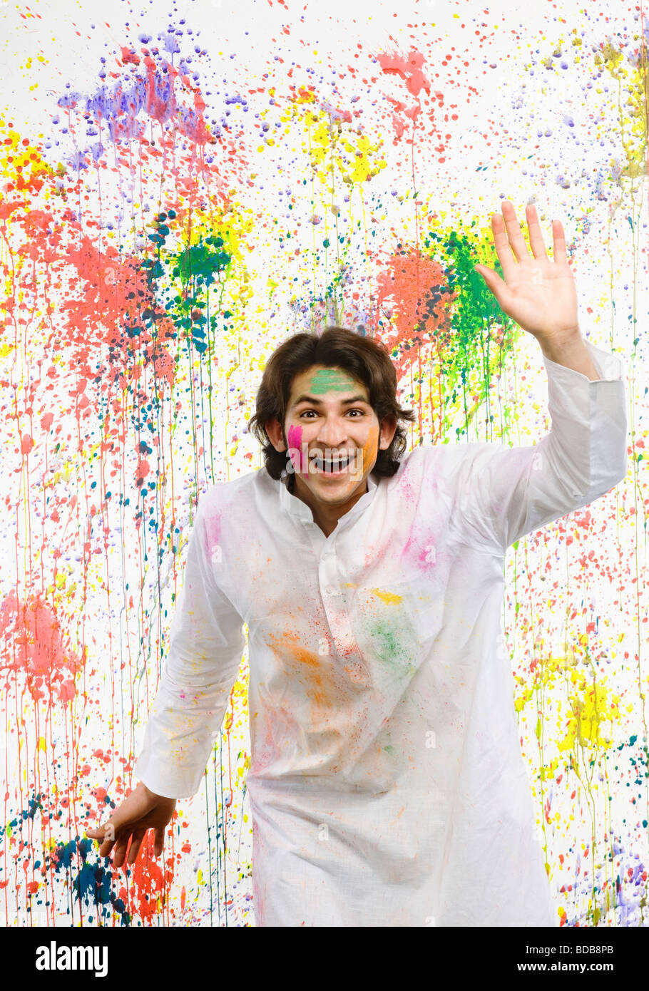 Indian man dancing looking camera hi-res stock photography and images ...