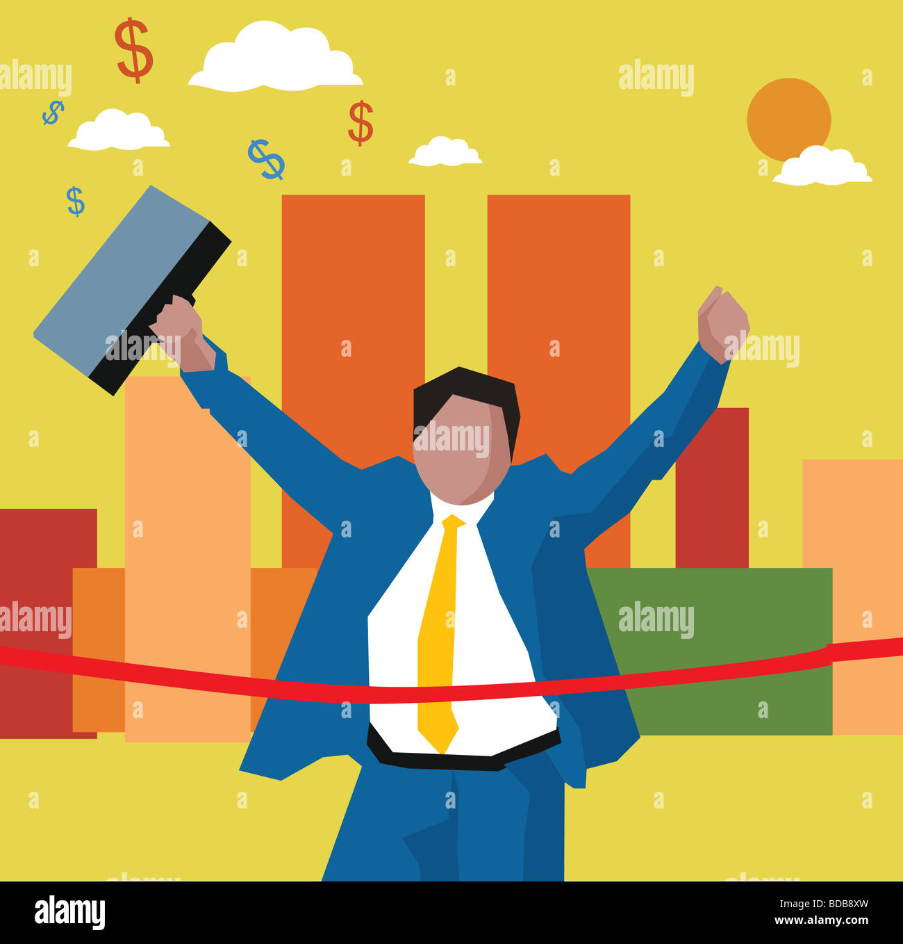 Finish line ribbon hi-res stock photography and images - Alamy