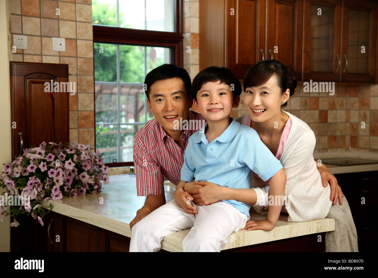 Oriental family life,China Stock Photo - Alamy