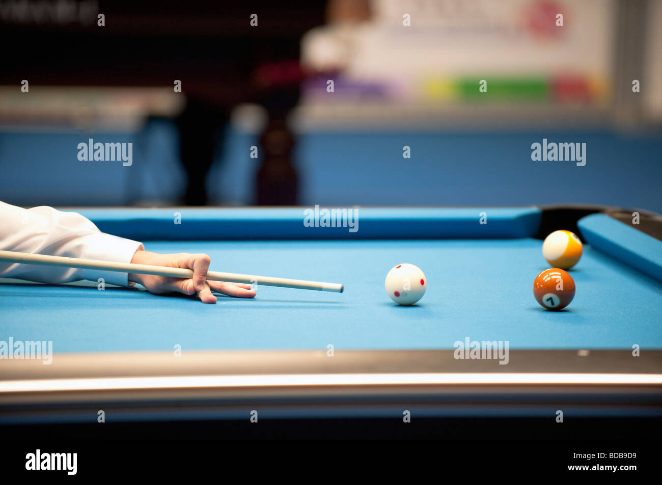 Billiards 9 Ball Competition Stock Photo - Alamy