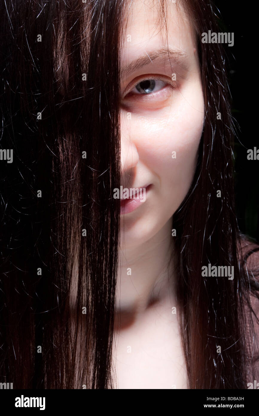 Portrait of a depressed woman Stock Photo - Alamy