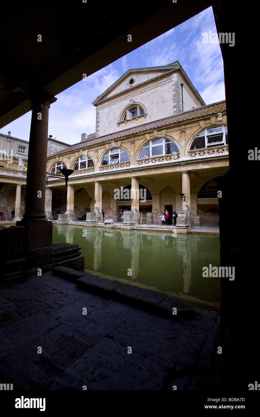 The Great Bath at The Roman Baths at Bath Stock Photo - Alamy