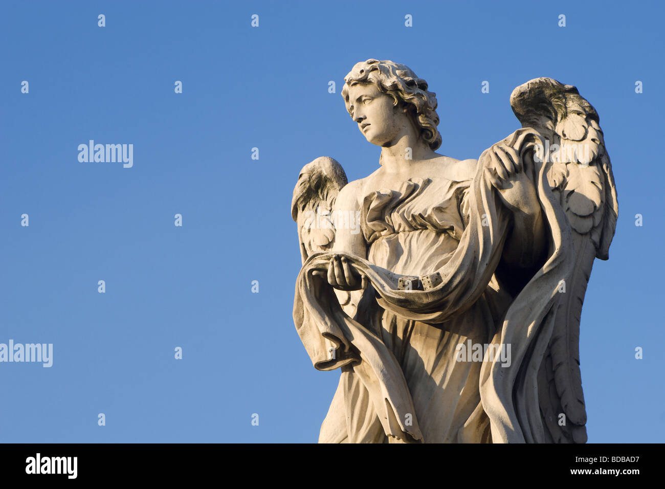 Rome - Angel statue from Angels bridge Stock Photo - Alamy