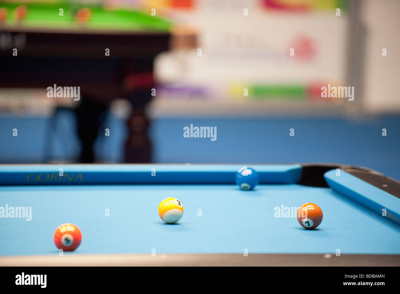 Pool Table Balls Scattered