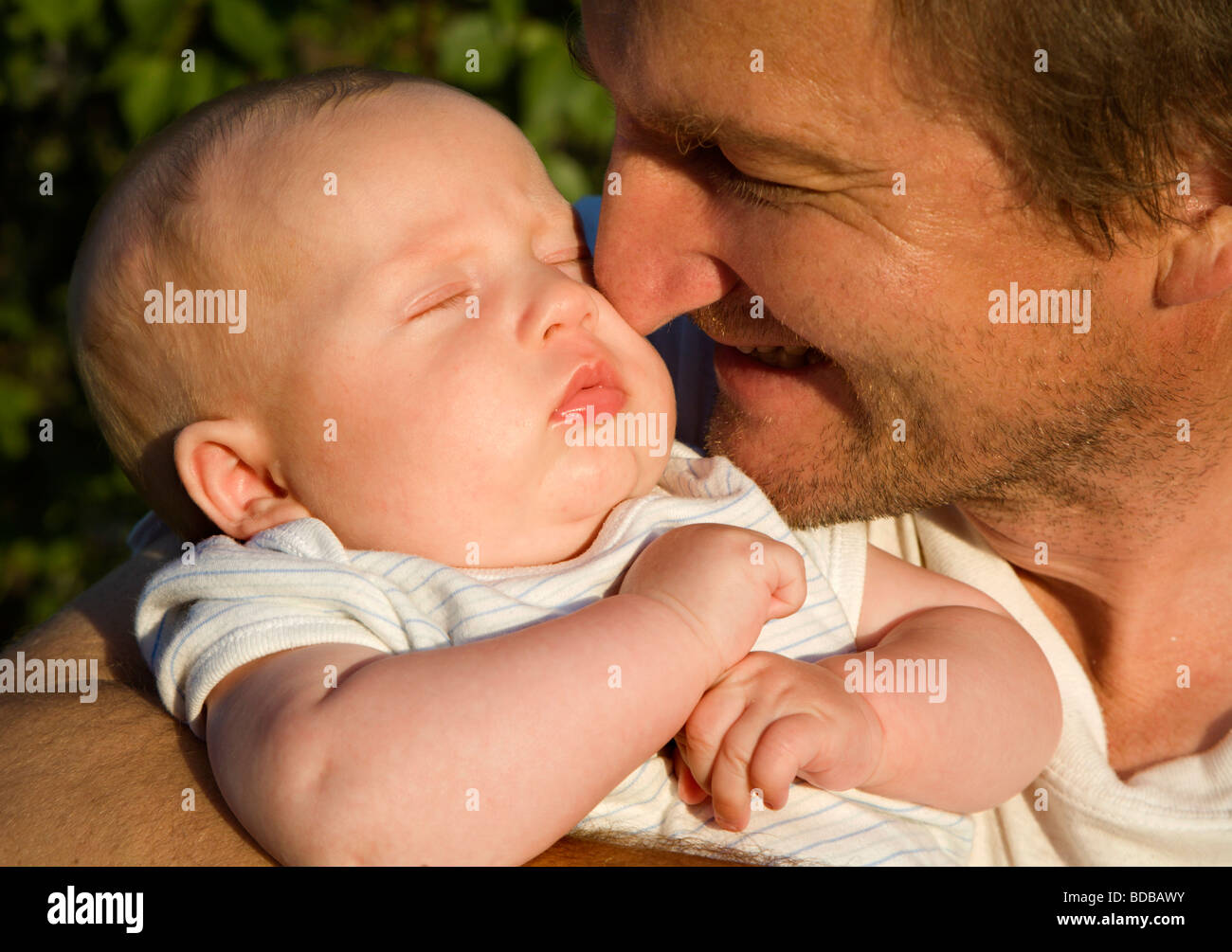 father and baby - detail Stock Photo - Alamy
